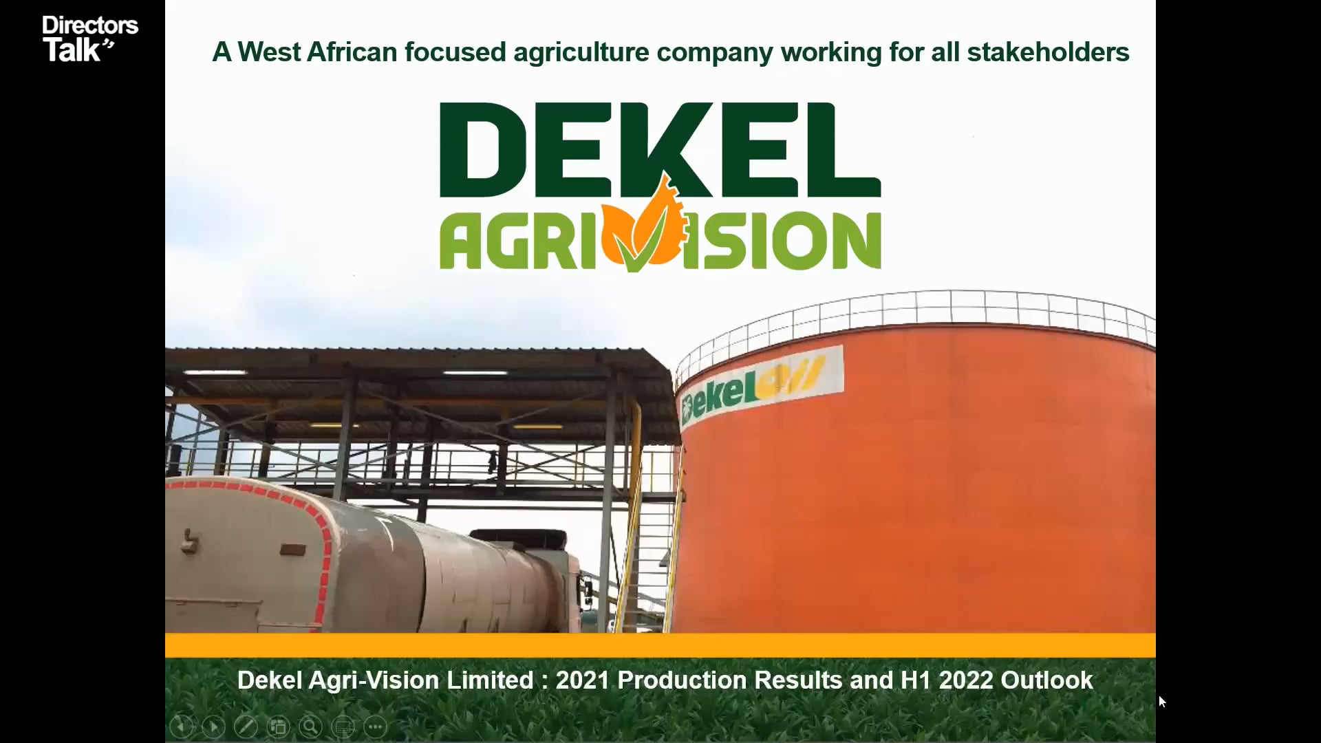 Dekel Agri-Vision Investor Presentation 2022