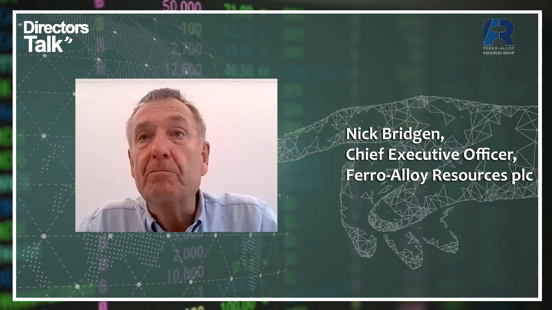 Ferro-Alloy Resources CEO Nick Bridgen Says "An Exciting 12 Months ...