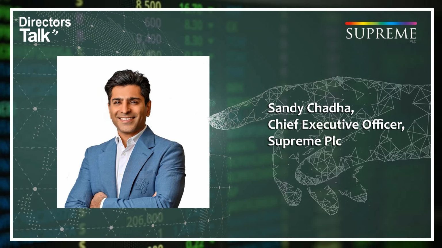 Supreme Plc CEO Sandy Chadha Happy With Results And Strong Growth ...