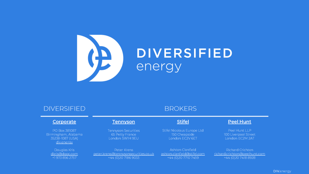 Diversified Energy Company PLC (LON:DEC) Share Price, RNS News and ...